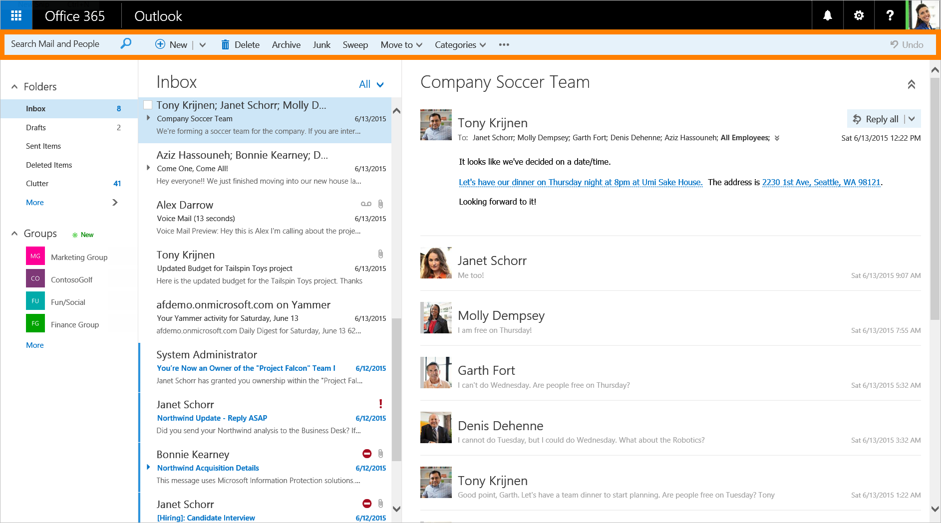 Outlook Web App Outlook