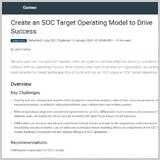 Create an SOC Target Operating Model to Drive Success